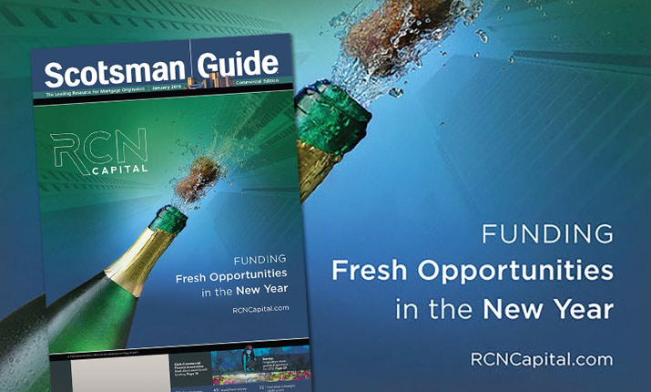 RCN Capital on Cover of January's Commercial Edition of Scotsman Guide